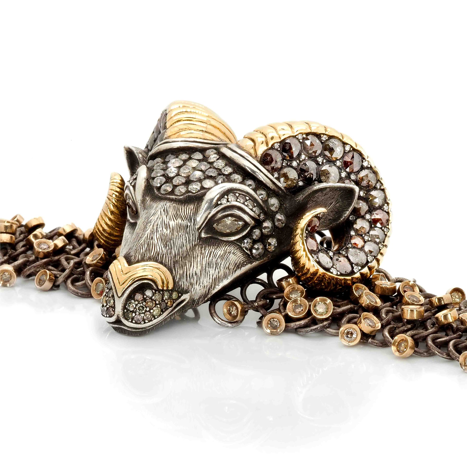 Ram Bracelet with Diamonds Signature Series – tarujewelry