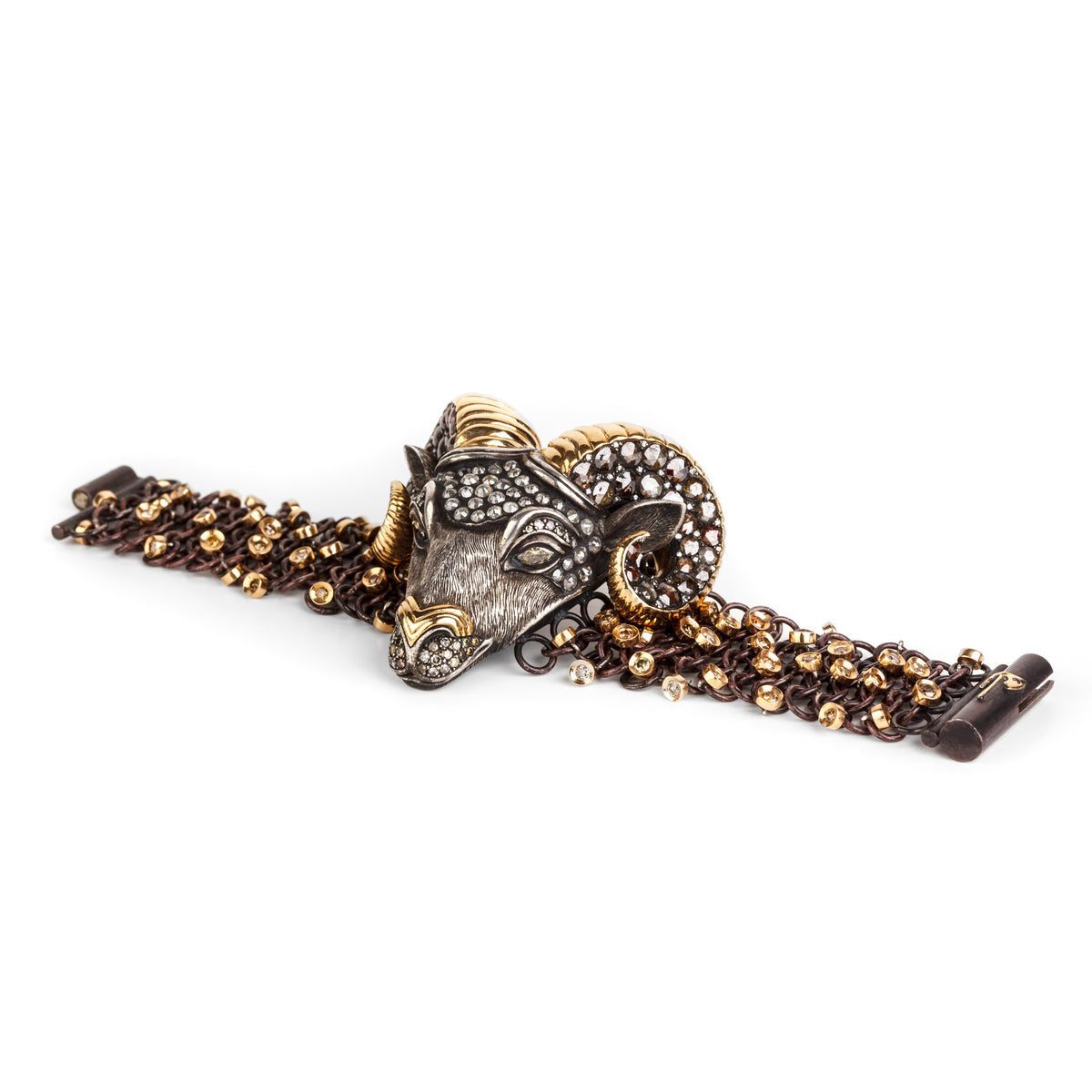 Ram Bracelet with Diamonds Signature Series – tarujewelry